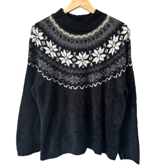 croft & barrow | Sweaters | Croft Barrow Winter Snowflake Fair Isle ...
